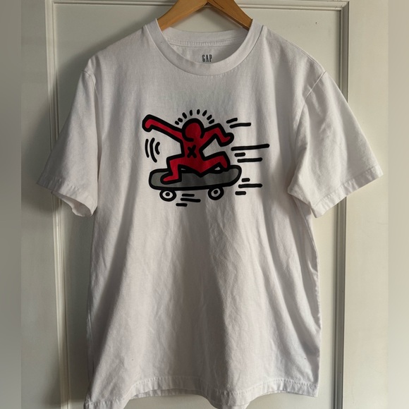 GAP | Shirts | Keith Haring Skateboarder Tee | Poshmark